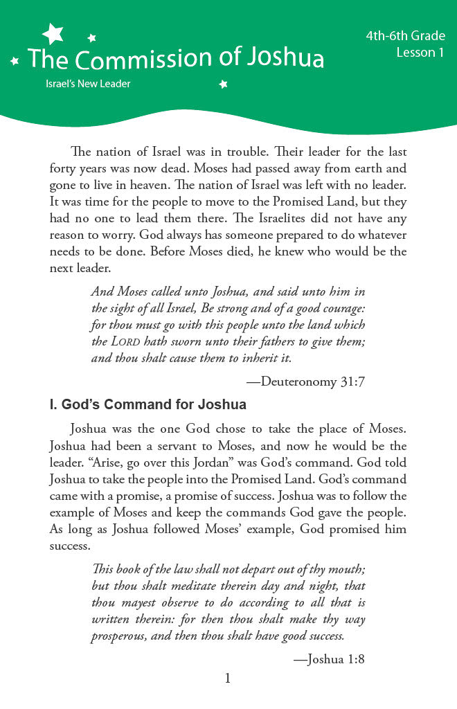 The Promised Land - Junior Workbook – North Valley Publications