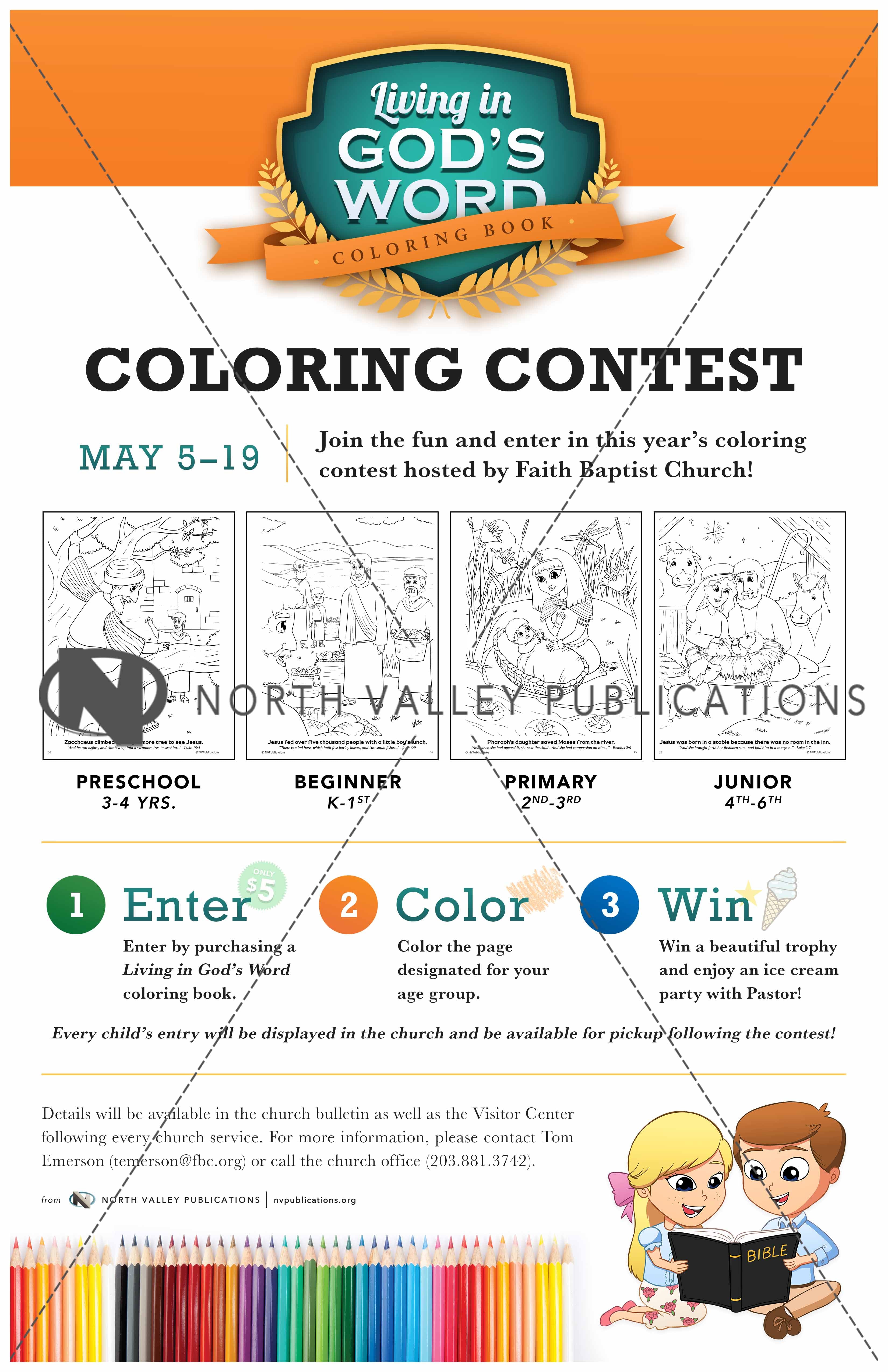Coloring Book - Coloring Contest Custom Package – North Valley Publications
