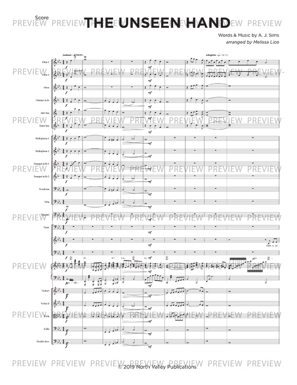 The Unseen Hand - Orchestration – North Valley Publications